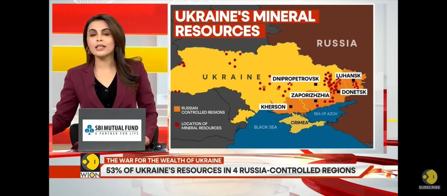 At least 53 percent of Ukraine's claimed mineral resources are in ...